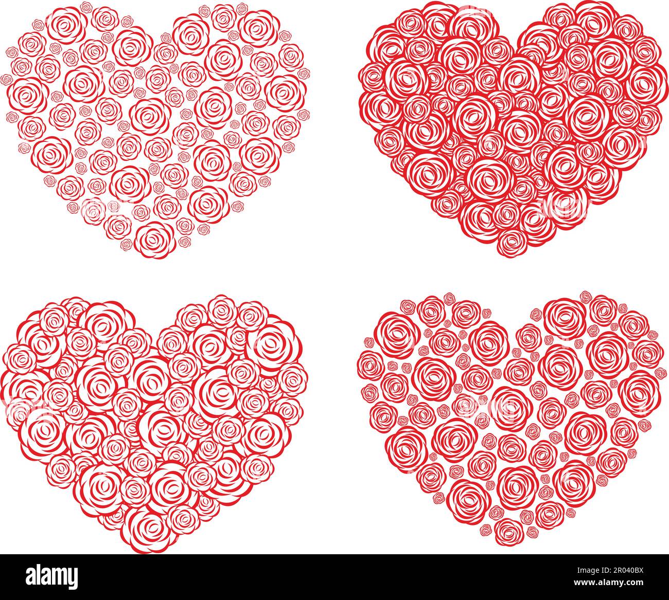 Rose heart template. Vector illustration Stock Vector Image & Art - Alamy