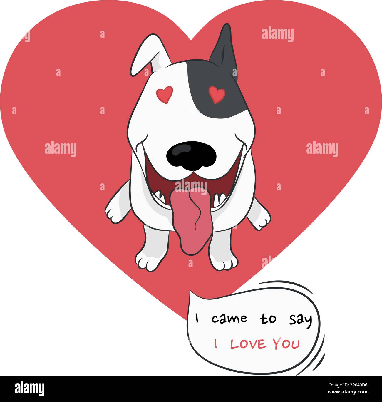 Hearts love in speech Cut Out Stock Images & Pictures - Alamy