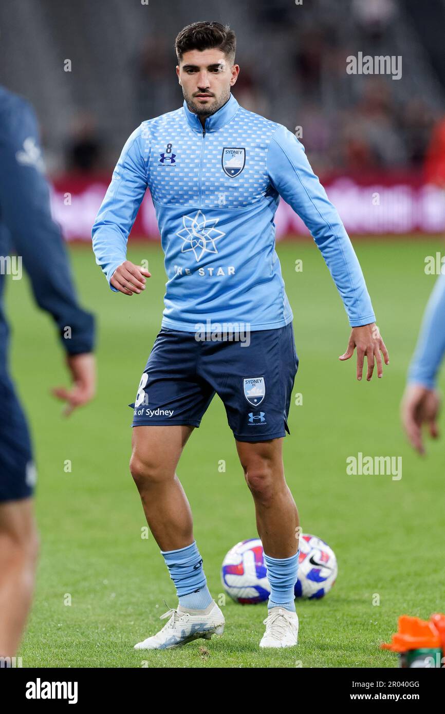 Sydney, Australia. 06th May, 2023. Paulo Retre of Sydney FC warms up ...