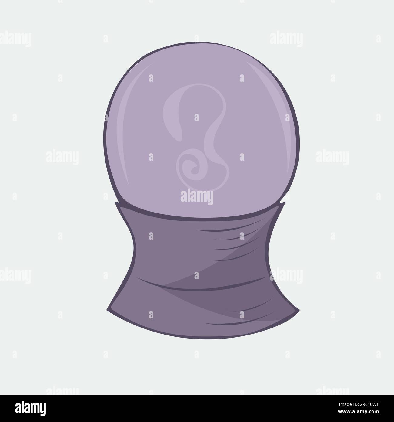 Vector illustration of a magical witch ball for predicting the future ...