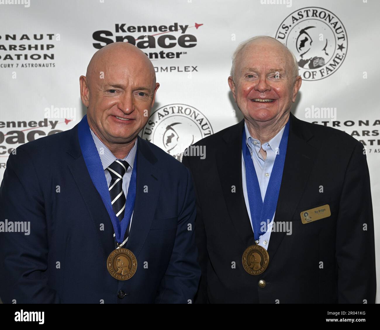 Following their induction to the US Astronaut Hall of Fame at the ...