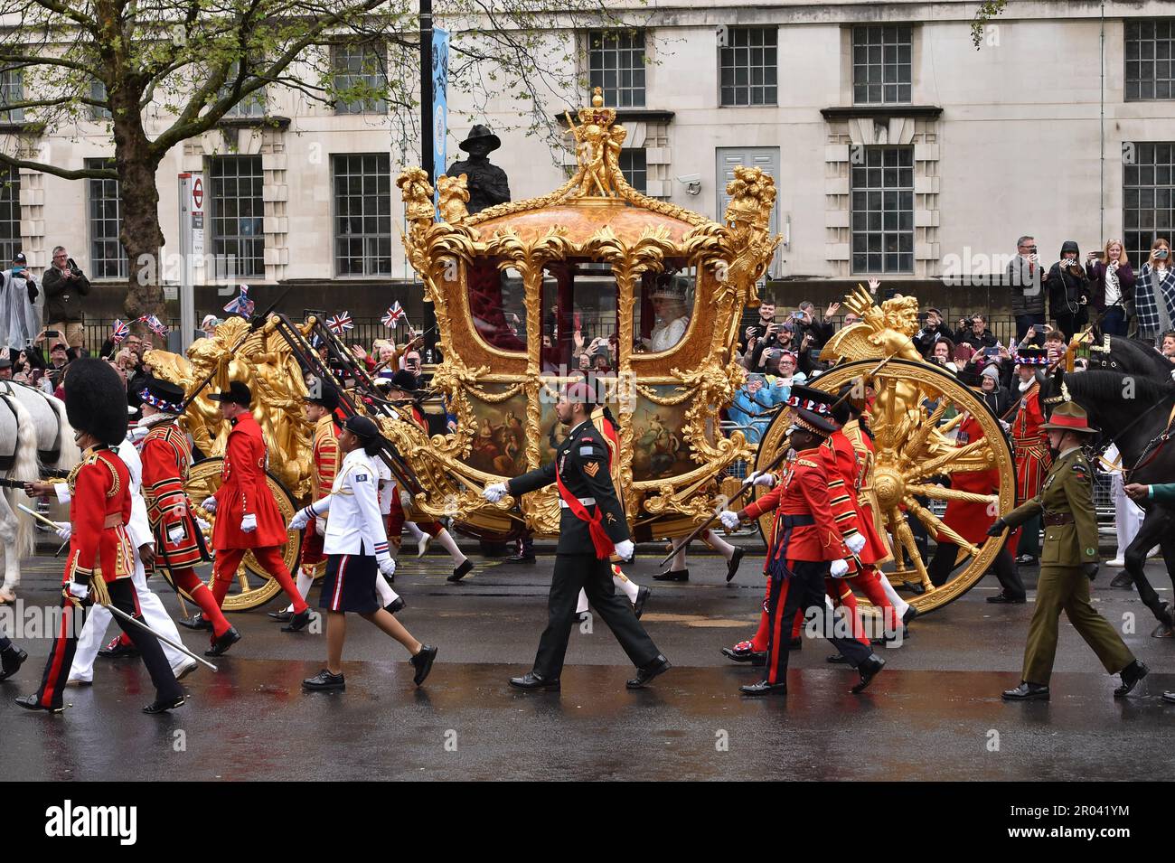 London, England, UK. 6th May, 2023. King Charles III and Queen Camilla ...