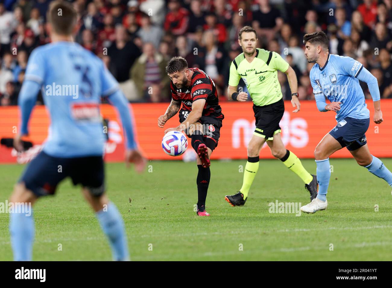 Sydney, Australia. 06th May, 2023. Brandon Borrello of the Wanderers ...