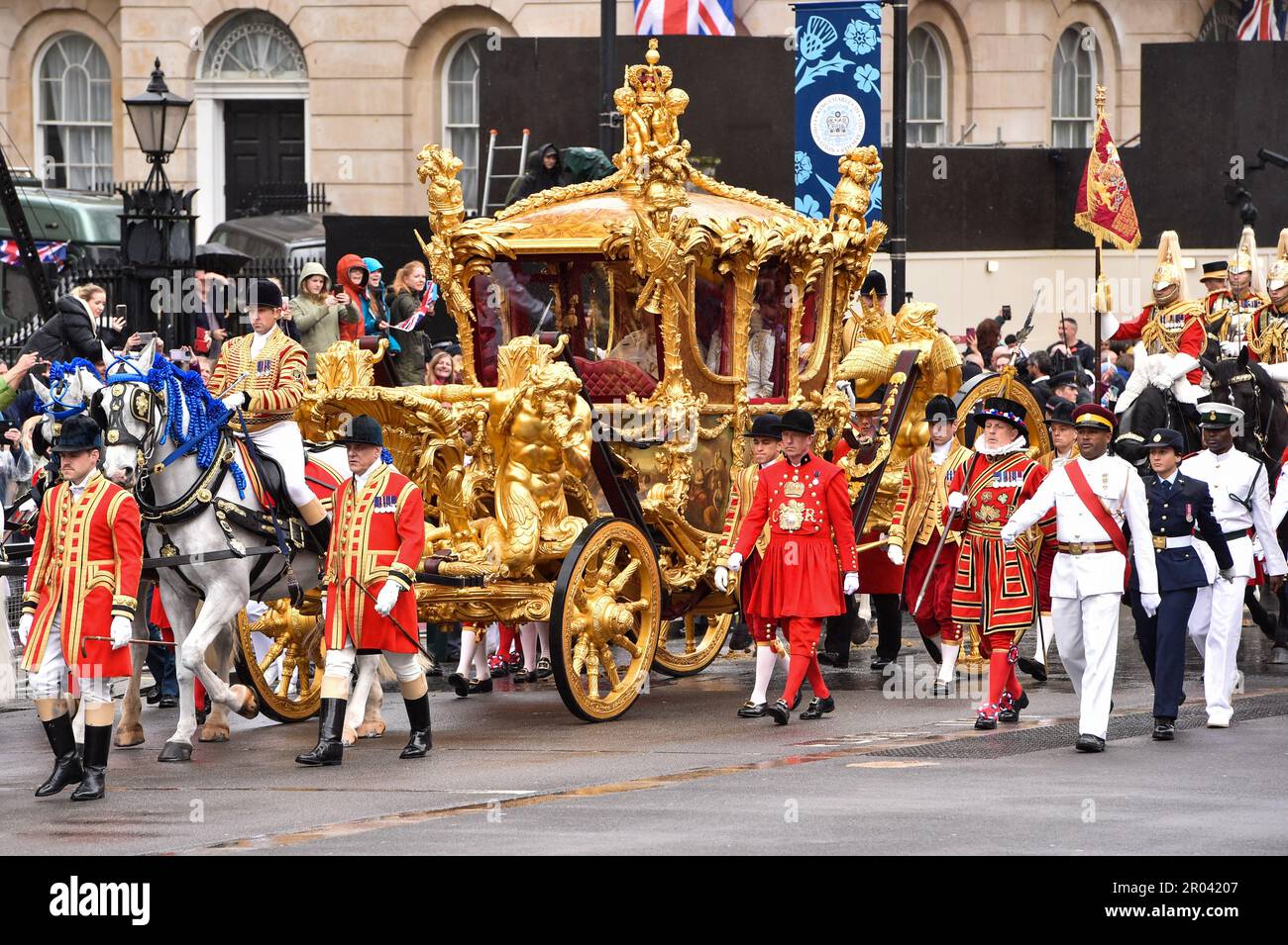 London, England, UK. 6th May, 2023. King Charles III and Queen Camilla ...