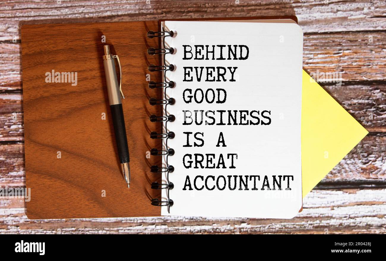 Financial quote Behind Every Good Business Is A Great Accountant ...