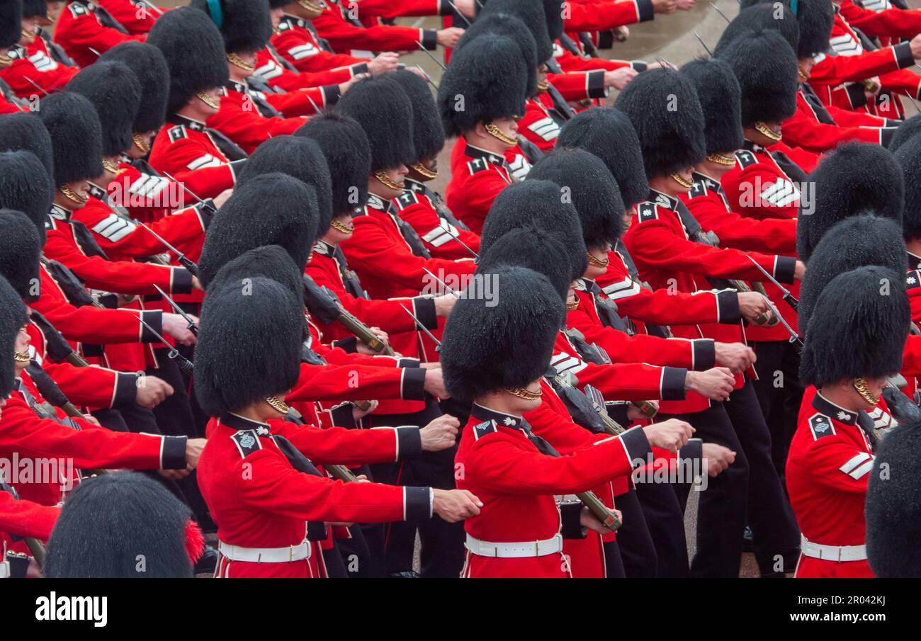London, England, UK. 6th May, 2023. Military procession on The Mall as ...