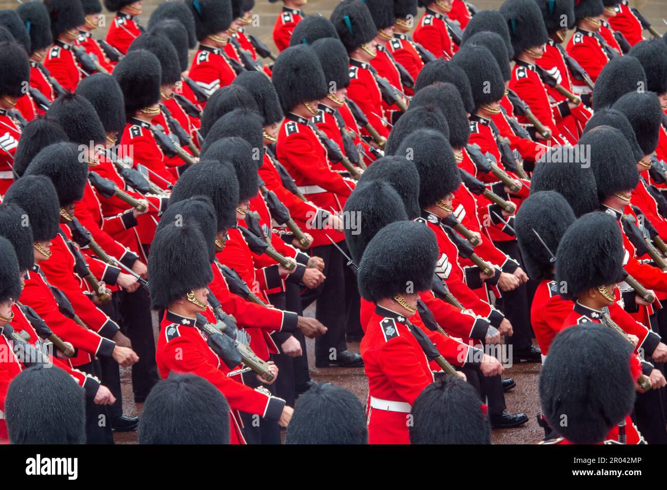 London, England, UK. 6th May, 2023. Military procession on The Mall as ...