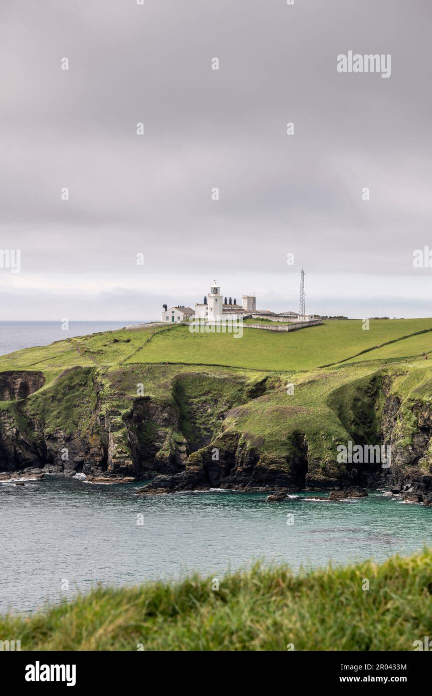 View from the South West Coast Path of the Lizard Lighthouse in ...