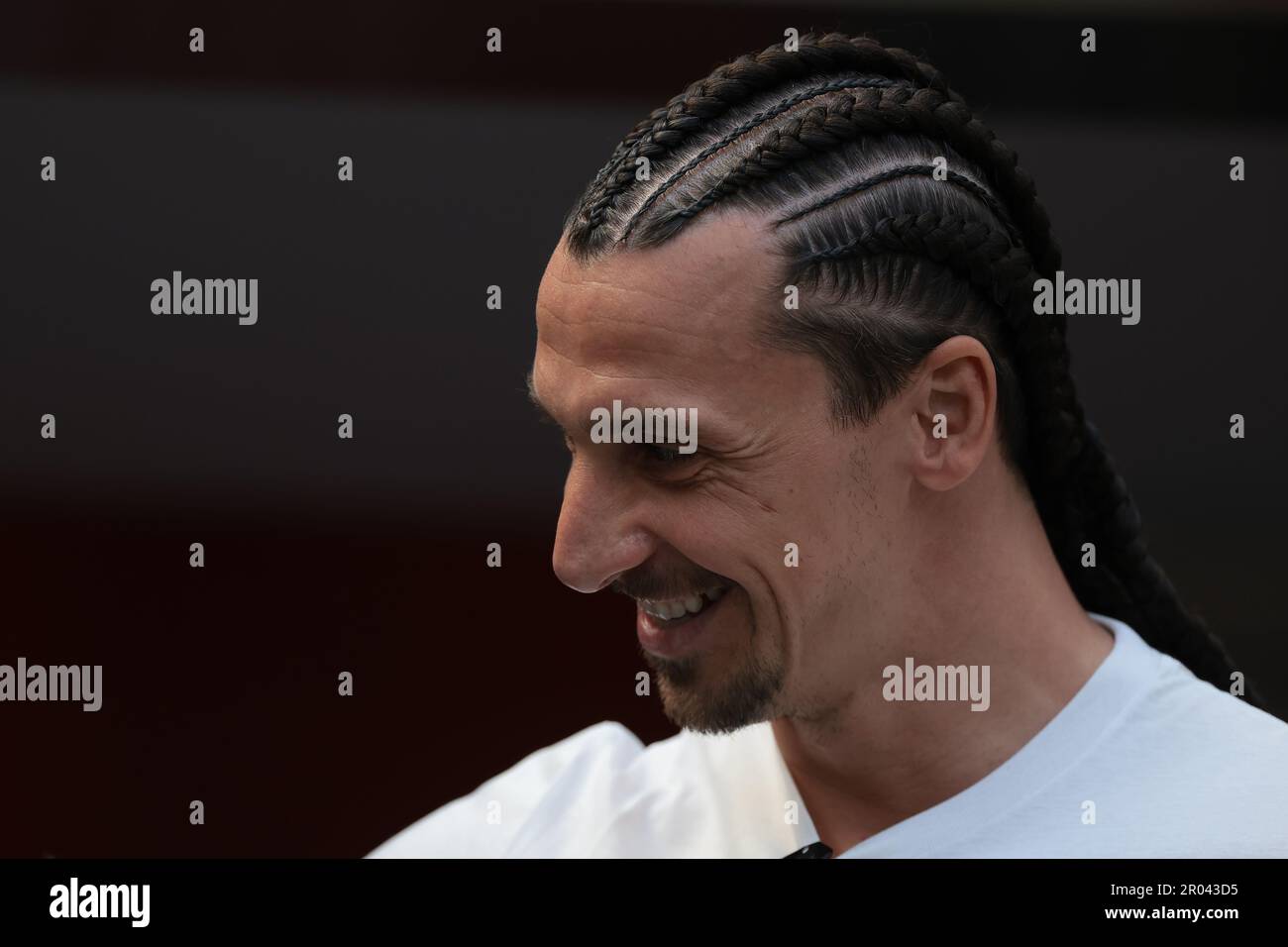 Milan, Italy, 6th May 2023. Zlatan Ibrahimovic of AC Milan sporting a ...