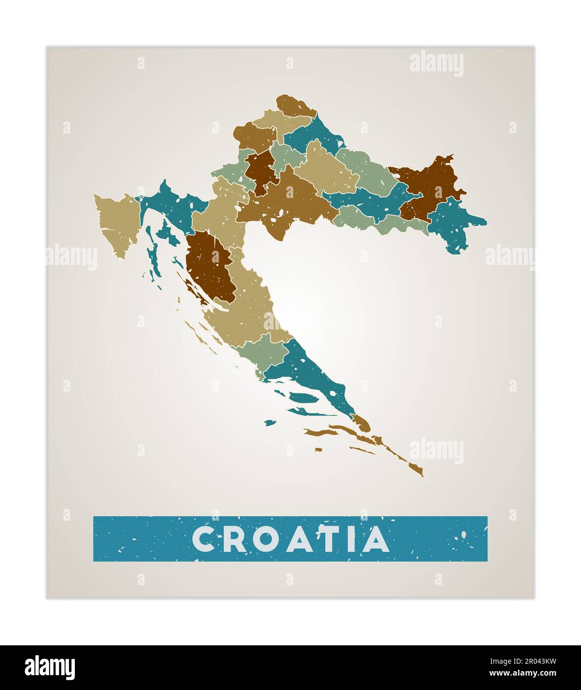 Croatia travel poster Stock Vector Images - Alamy