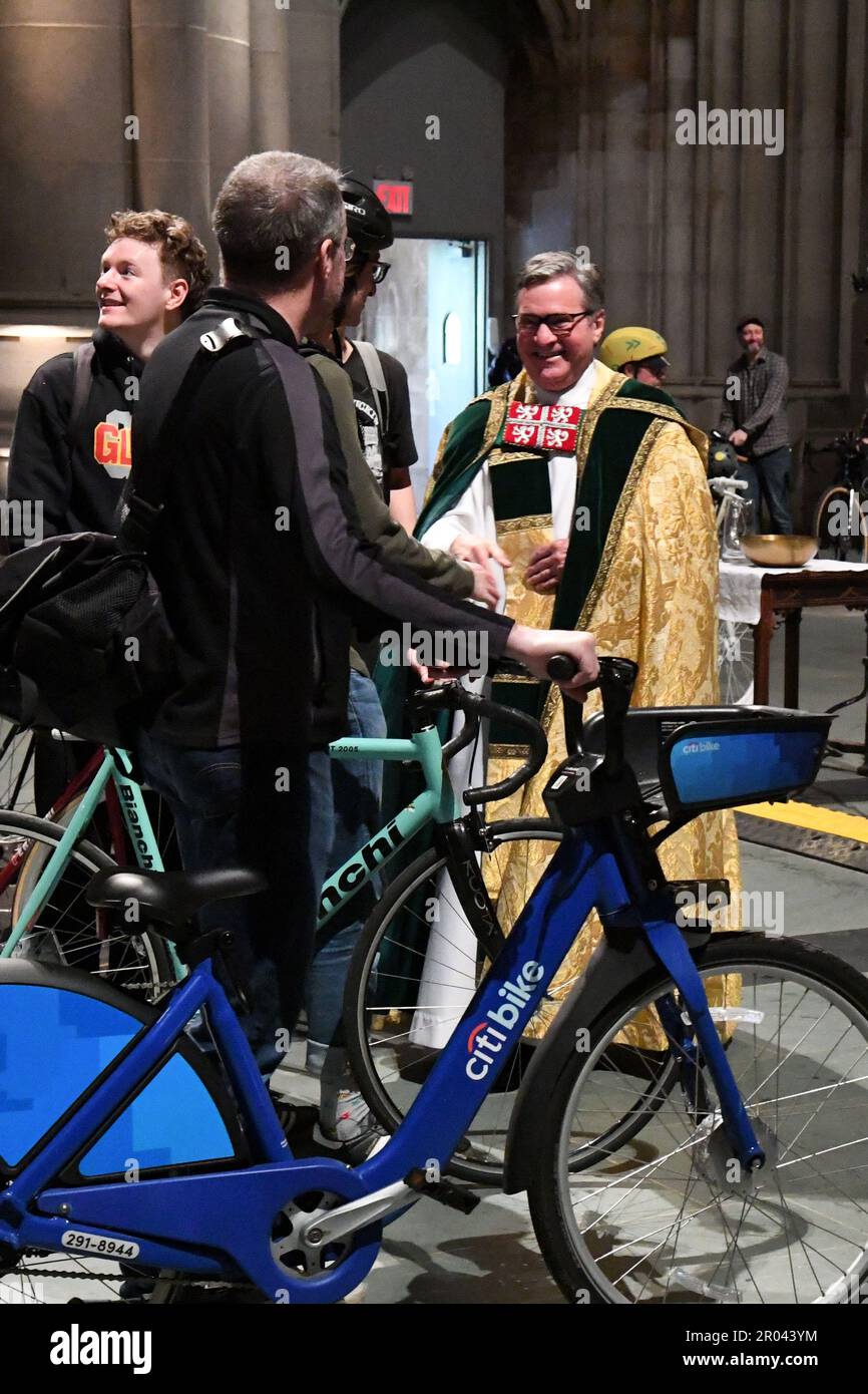 New York, USA. 06th May, 2023. Bicycles, including unicycles, citibikes ...