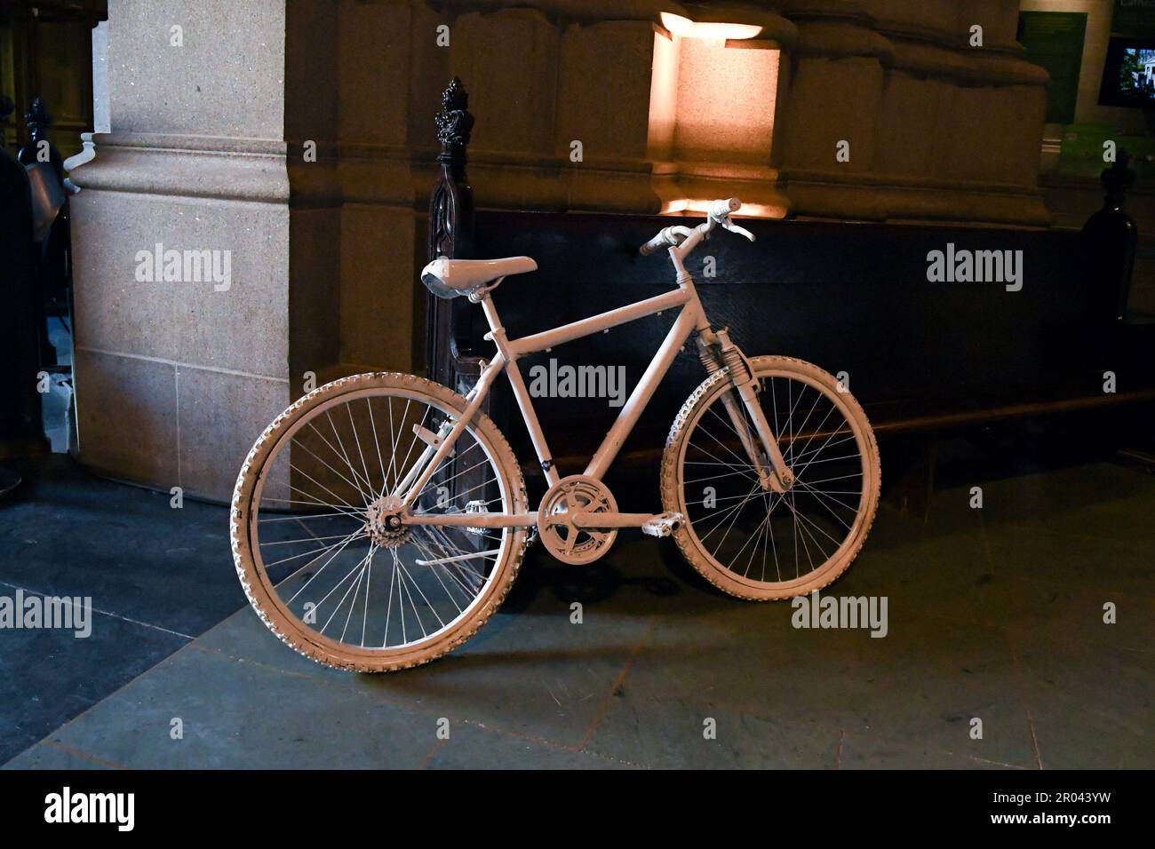 New York, USA. 06th May, 2023. A ceremonial bicycle, serving to ...