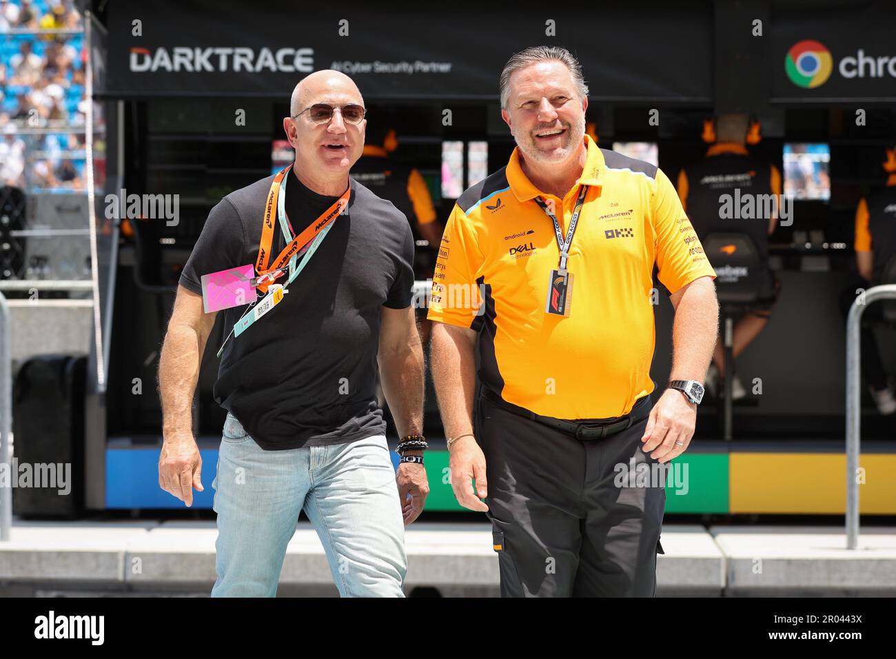 Jeffrey Preston Bezos known as Jeff Bezos with BROWN Zak (usa), CEO of ...