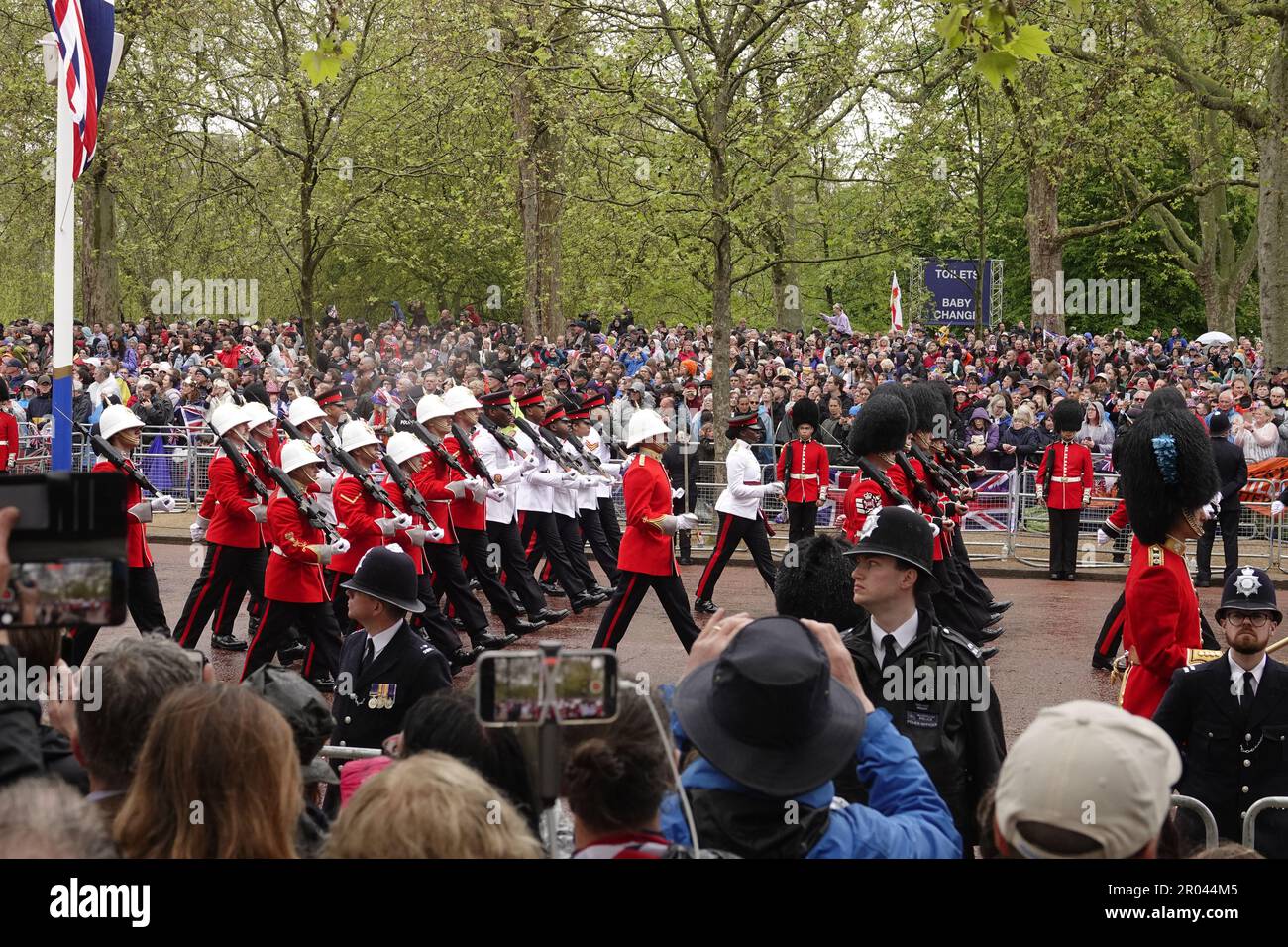 Westminster, London, UK. 6th May, 2023. HM Forces in full military ...