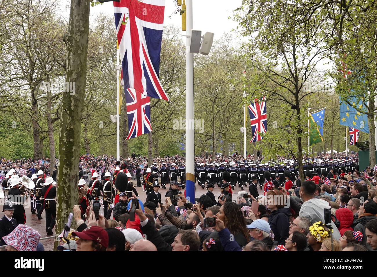 Westminster, London, UK. 6th May, 2023. HM Forces in full military ...