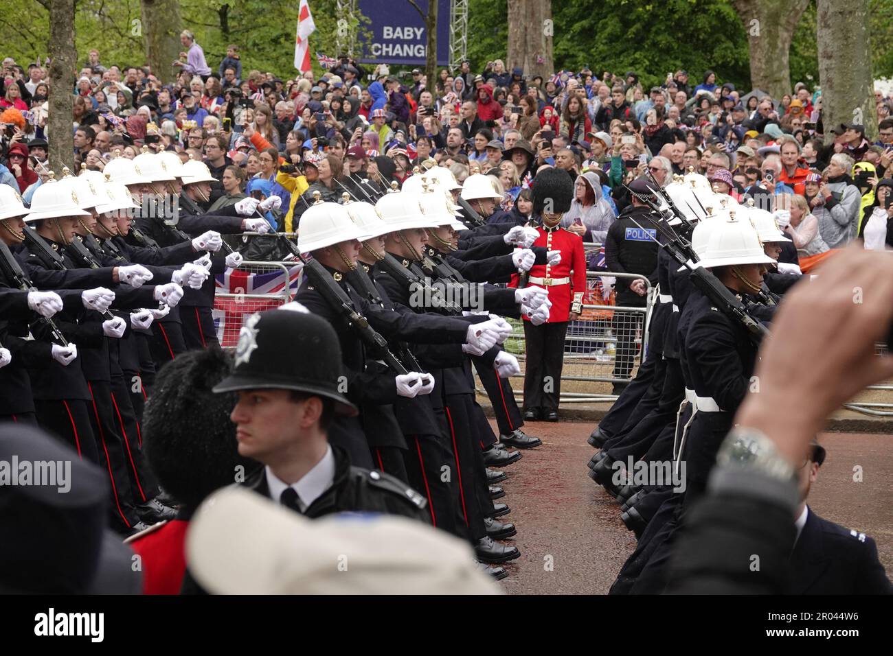 Westminster, London, UK. 6th May, 2023. HM Forces in full military ...