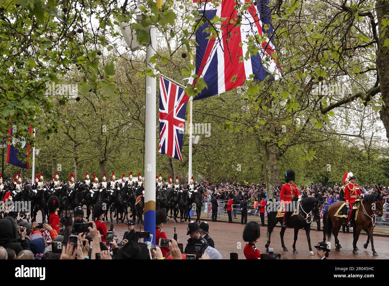 Westminster, London, UK. 6th May, 2023. HM Forces in full military ...