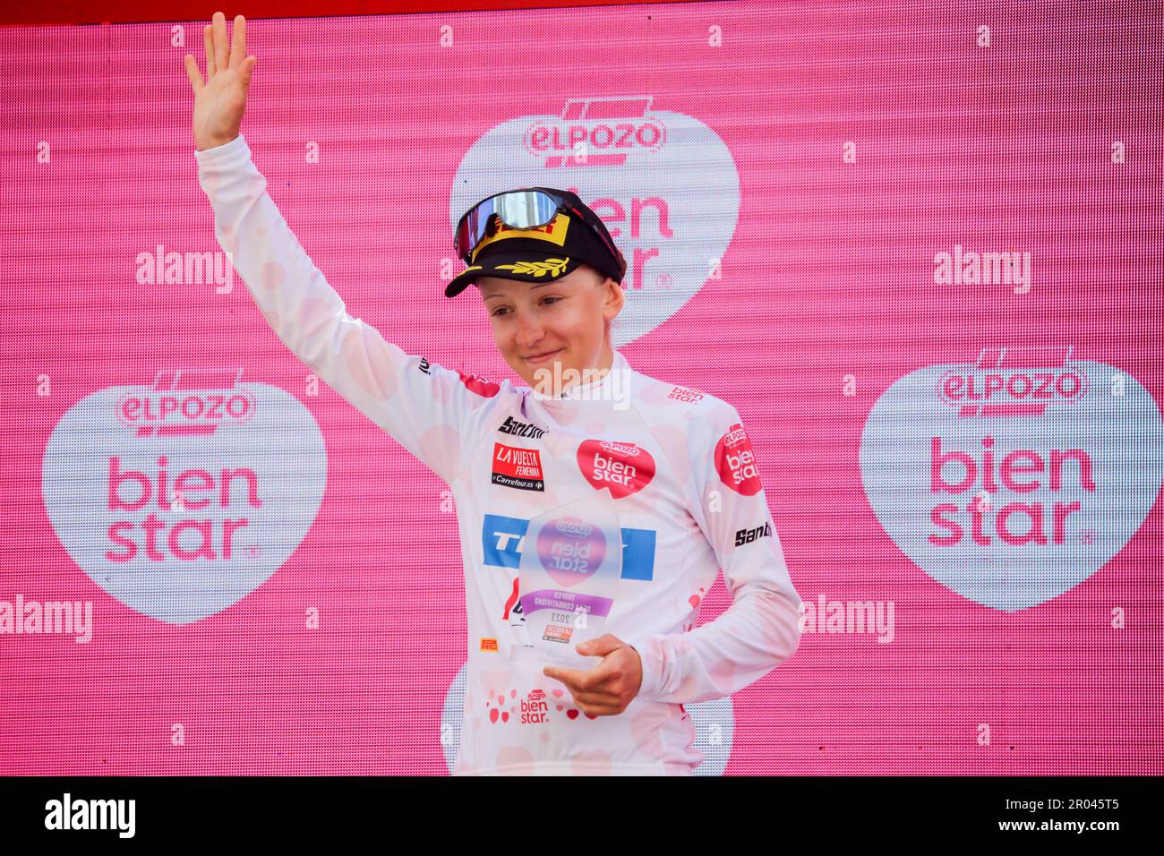 Laredo, Spain, 06th May, 2023: The Trek - Segafredo cyclist, Gaia ...