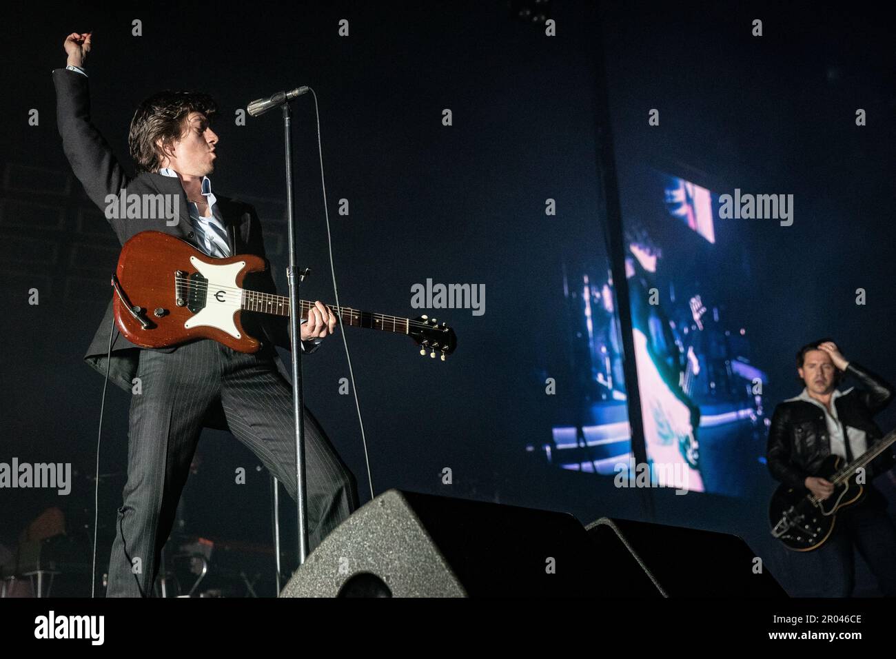 AMSTERDAM – Lead singer and guitarist Alex Turner of rock band Arctic ...