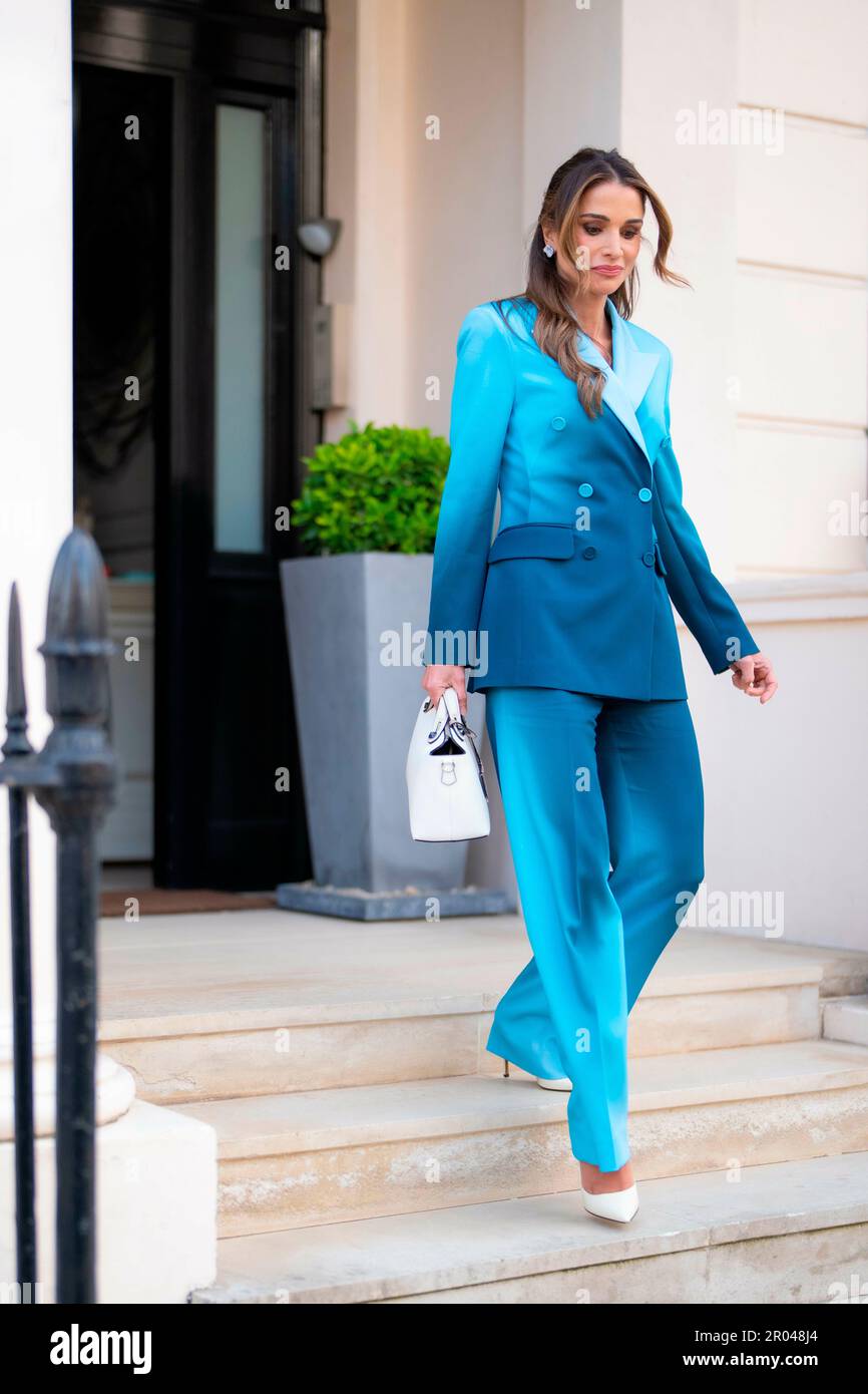 Queen Rania during interviews in London Photo: Royal Hashemite Court ...