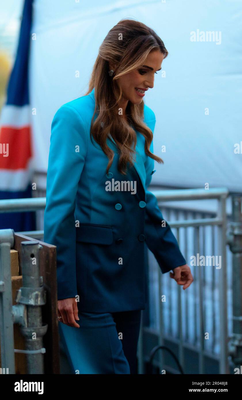 Queen Rania during interviews in London Photo: Royal Hashemite Court ...