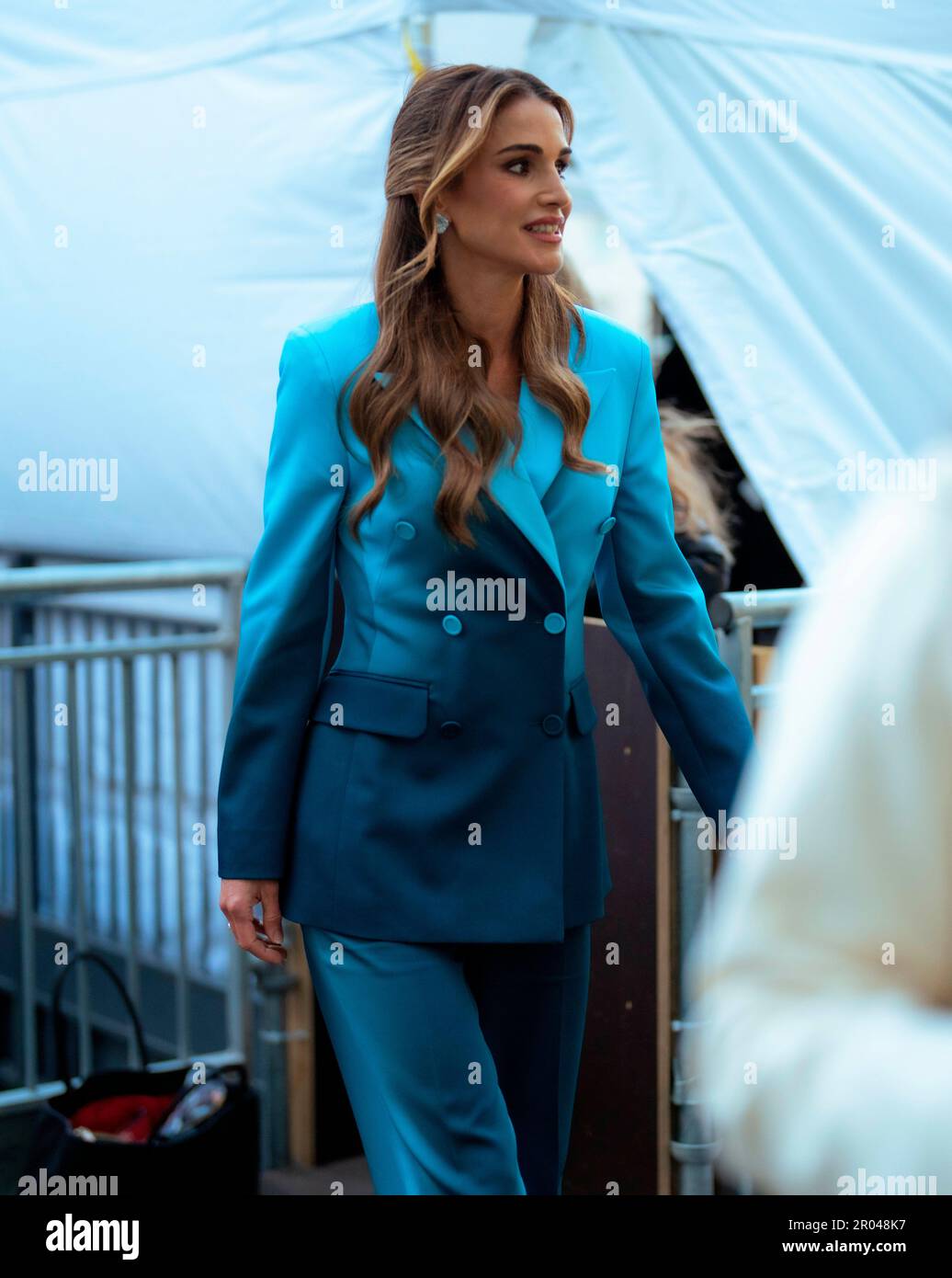 Queen Rania during interviews in London Photo: Royal Hashemite Court ...