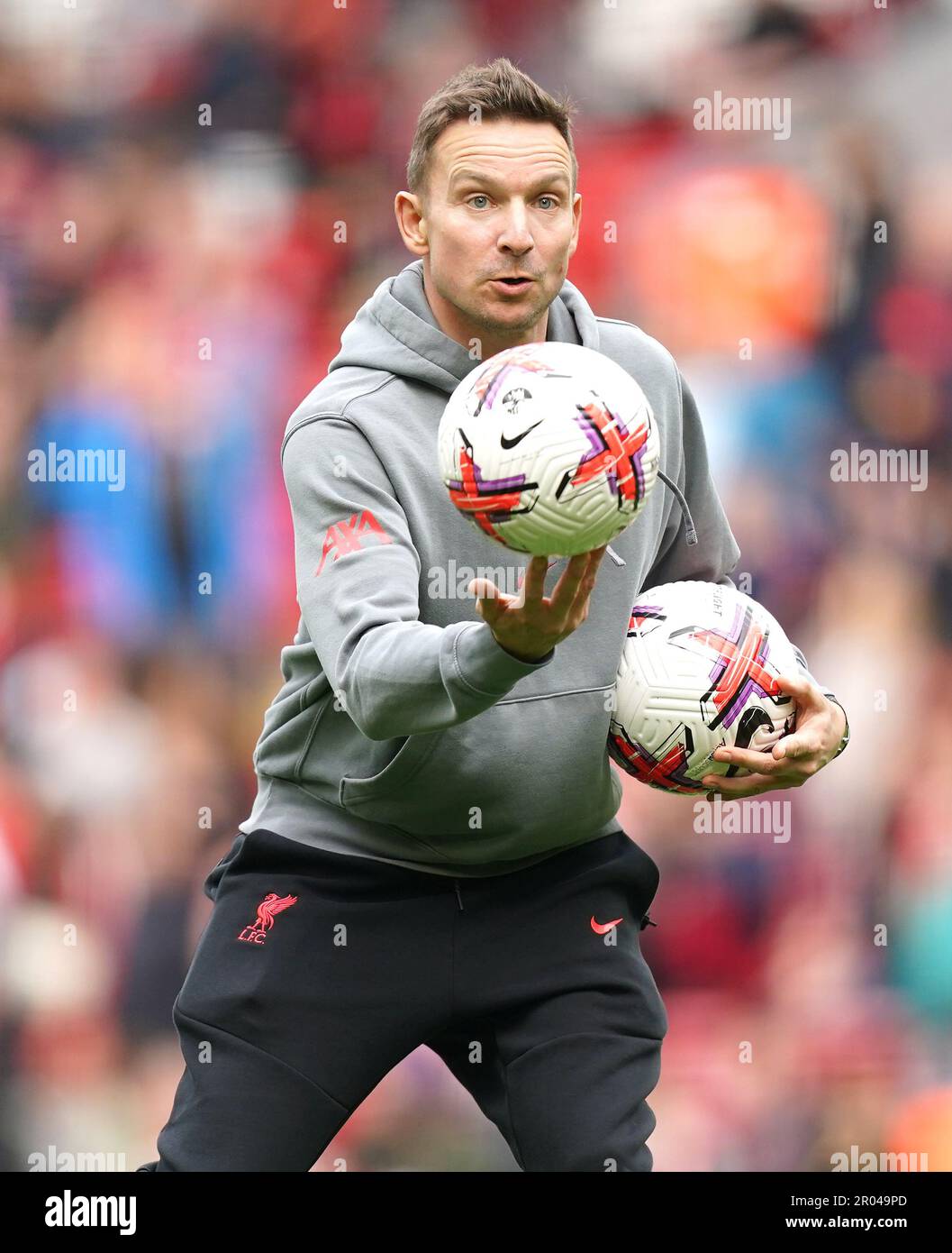 Liverpool assistant manager Pepijn Lijnders before the Premier League ...