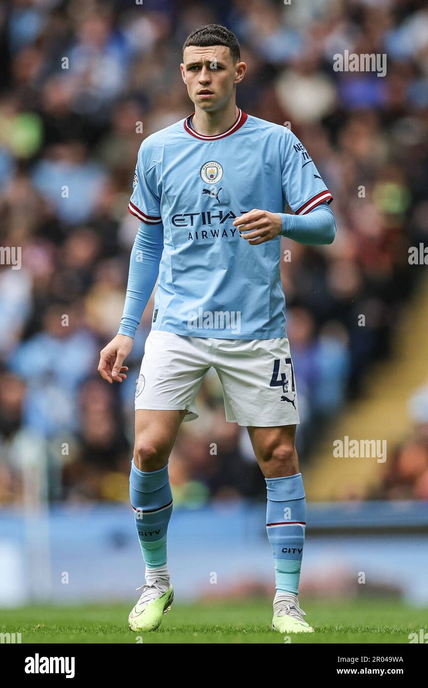 Phil Foden #47 of Manchester City during the Premier League match ...