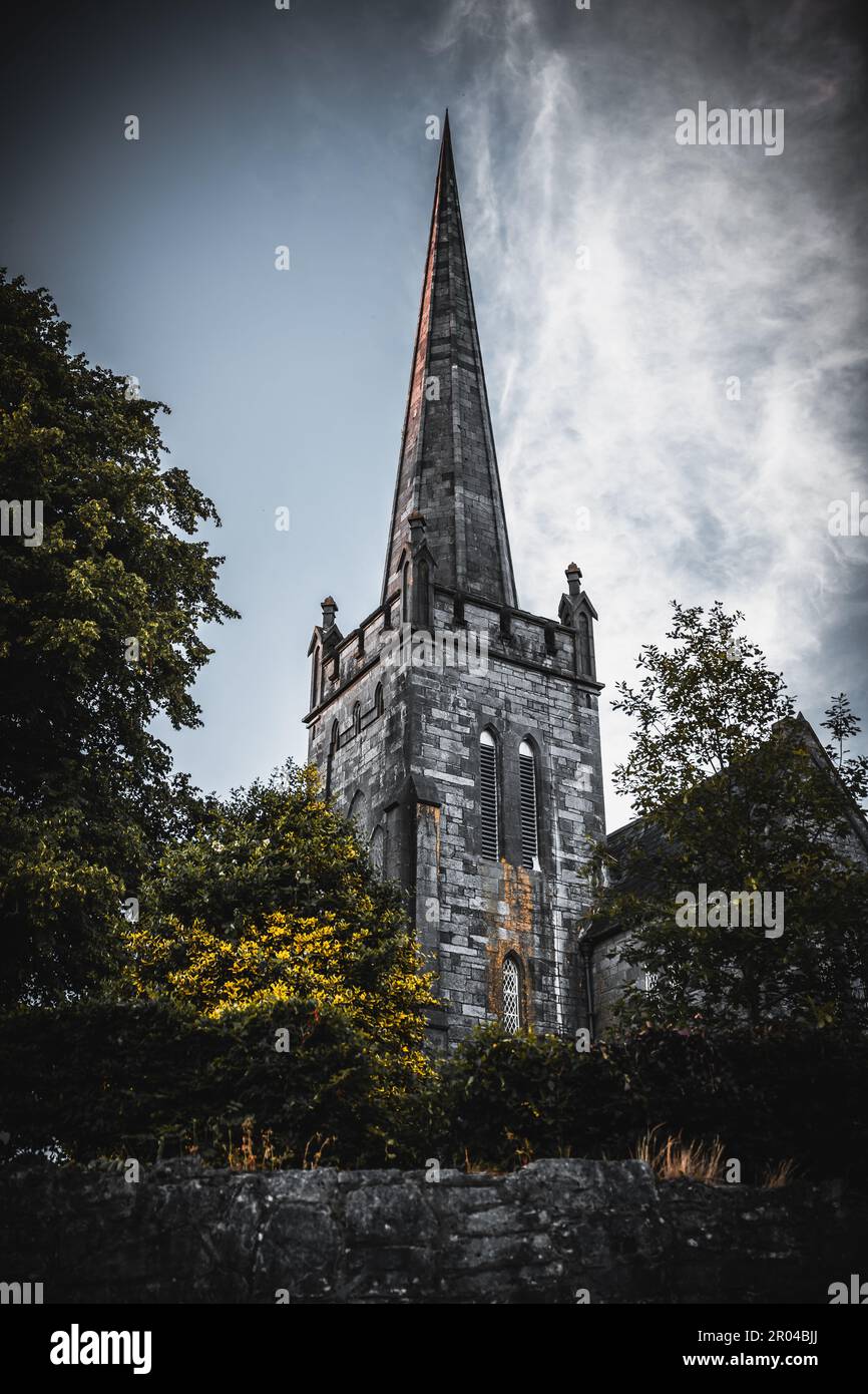 A church steeple in County Cork, Ireland Stock Photo - Alamy