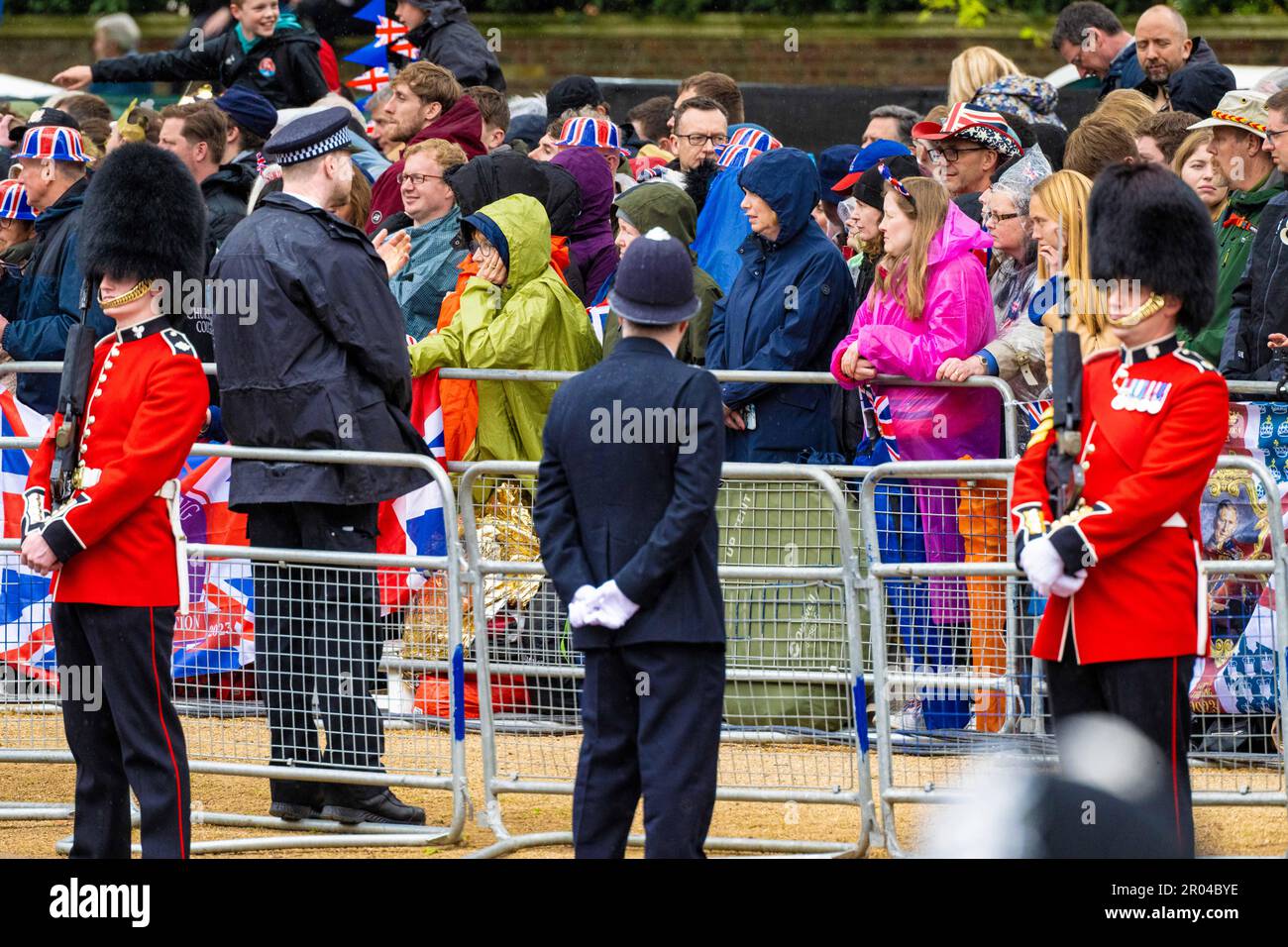 British Royal Guard during the procession from Buckingham Palace to the ...