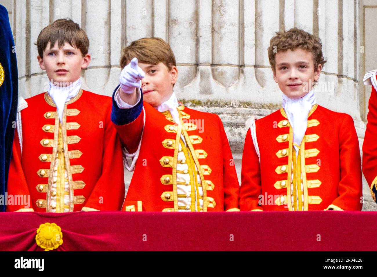 Lord Oliver Cholmondeley, Prince George, Nicholas Barclay during ...