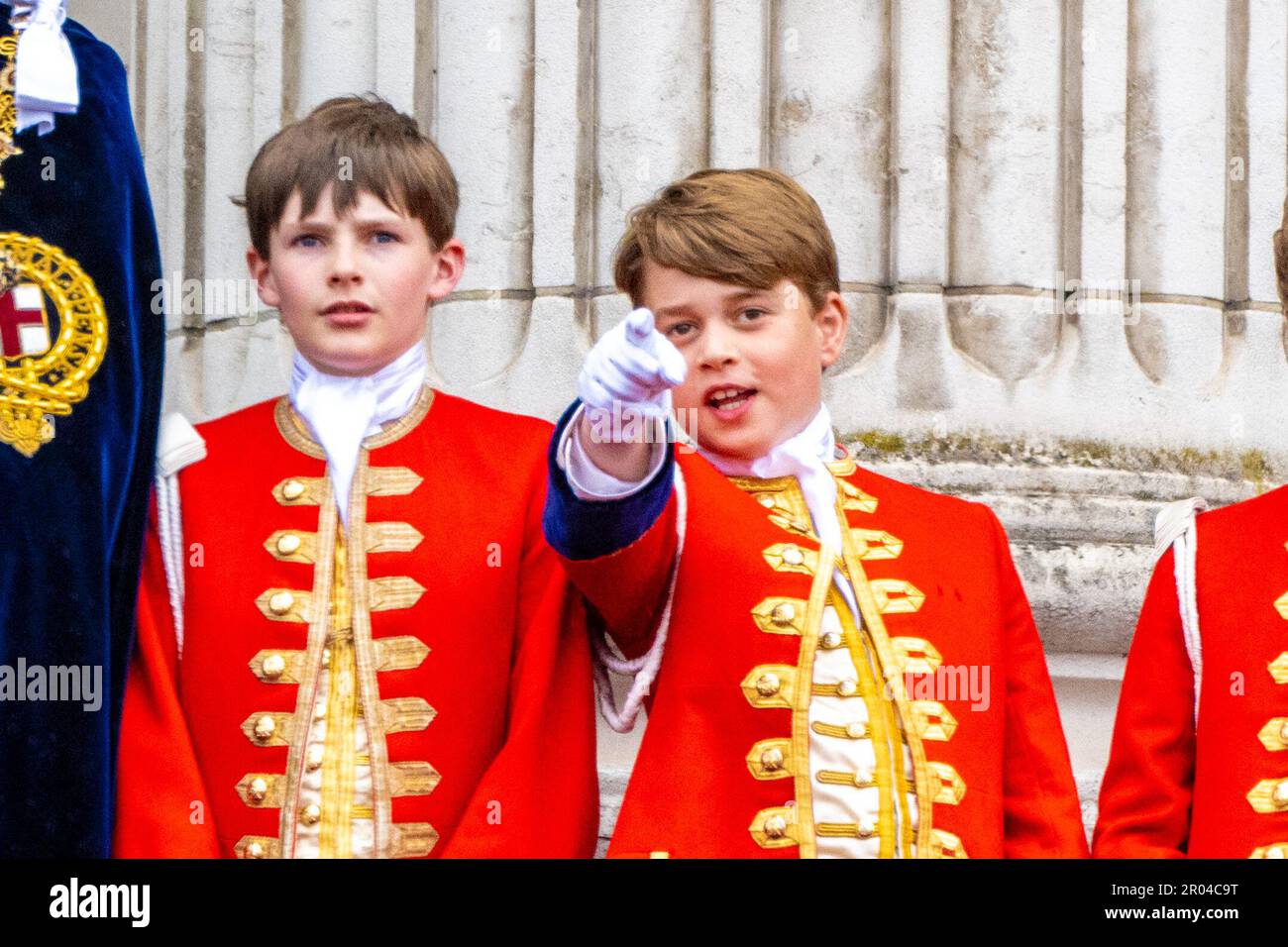 Lord Oliver Cholmondeley and Prince George during appearance on the ...