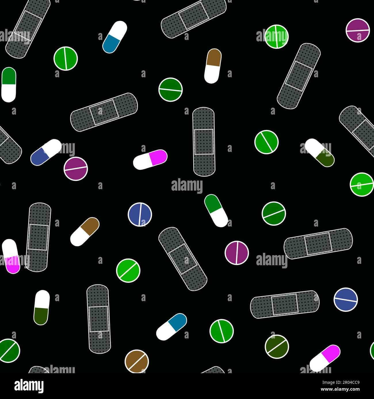 Cartoon medicine seamless pills pattern for wrapping paper and linens ...