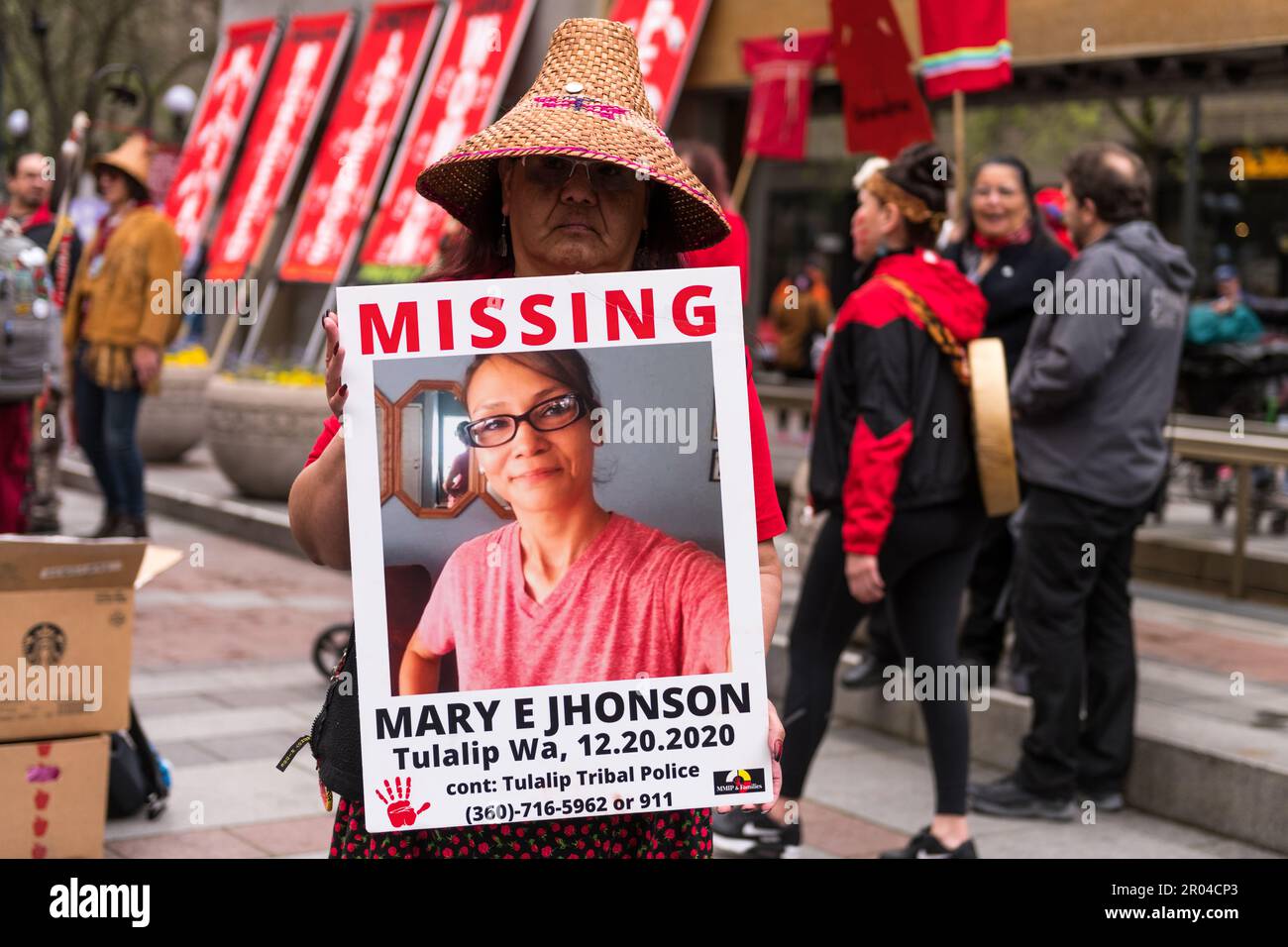 Seattle, USA. 6 May, 2023. The 3rd Annual Rally & March For MMIWP ...
