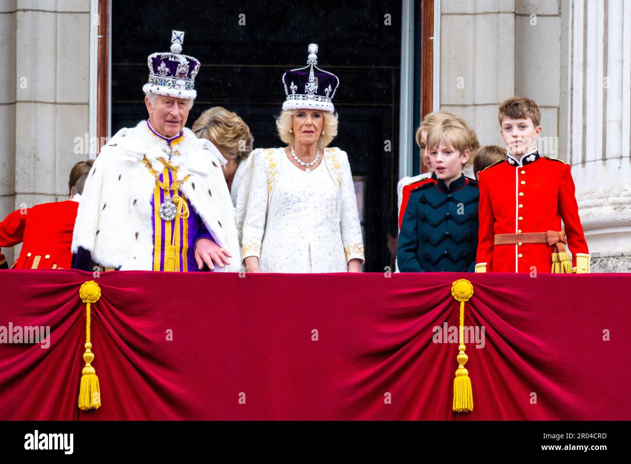 London, UK. 06th May, 2023. King Charles III and Queen Consort Camilla ...