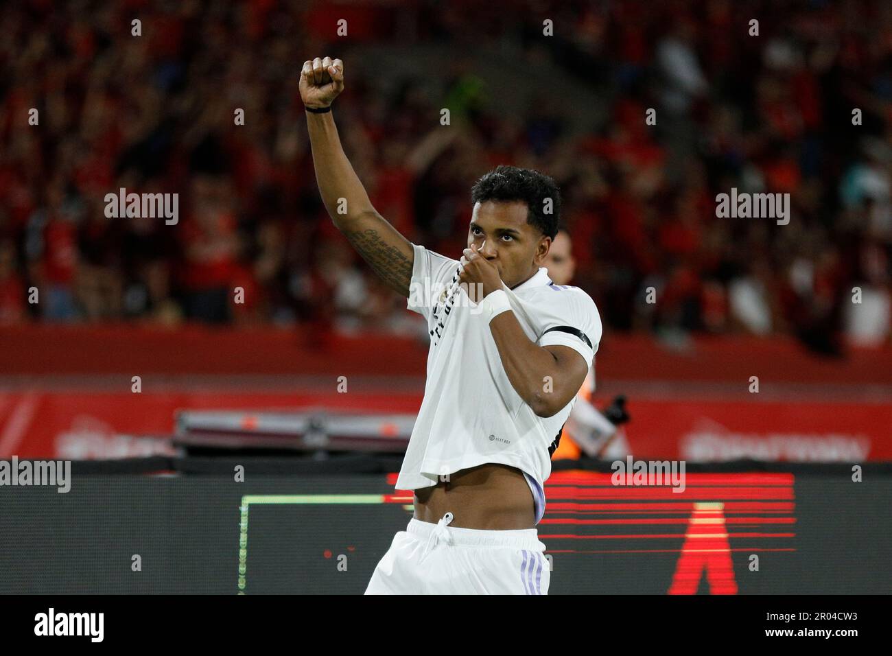 Rodrigo Goes of Real Madrid celebrates his goal during the Copa del Rey ...