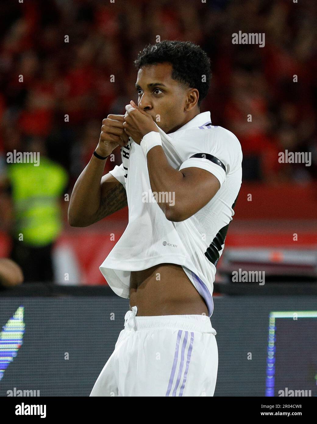 Rodrigo Goes of Real Madrid celebrates his goal during the Copa del Rey ...