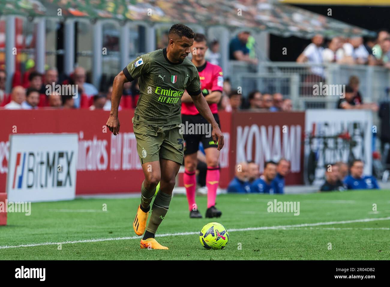 Milan, Italy. 06th May, 2023. Junior Messias of AC Milan in action ...