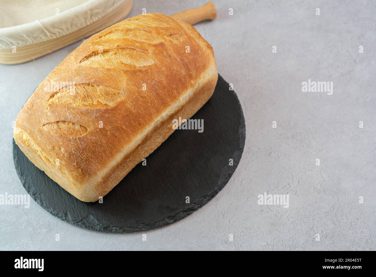 Savour the taste of freshly baked bread with this artisanal white ...