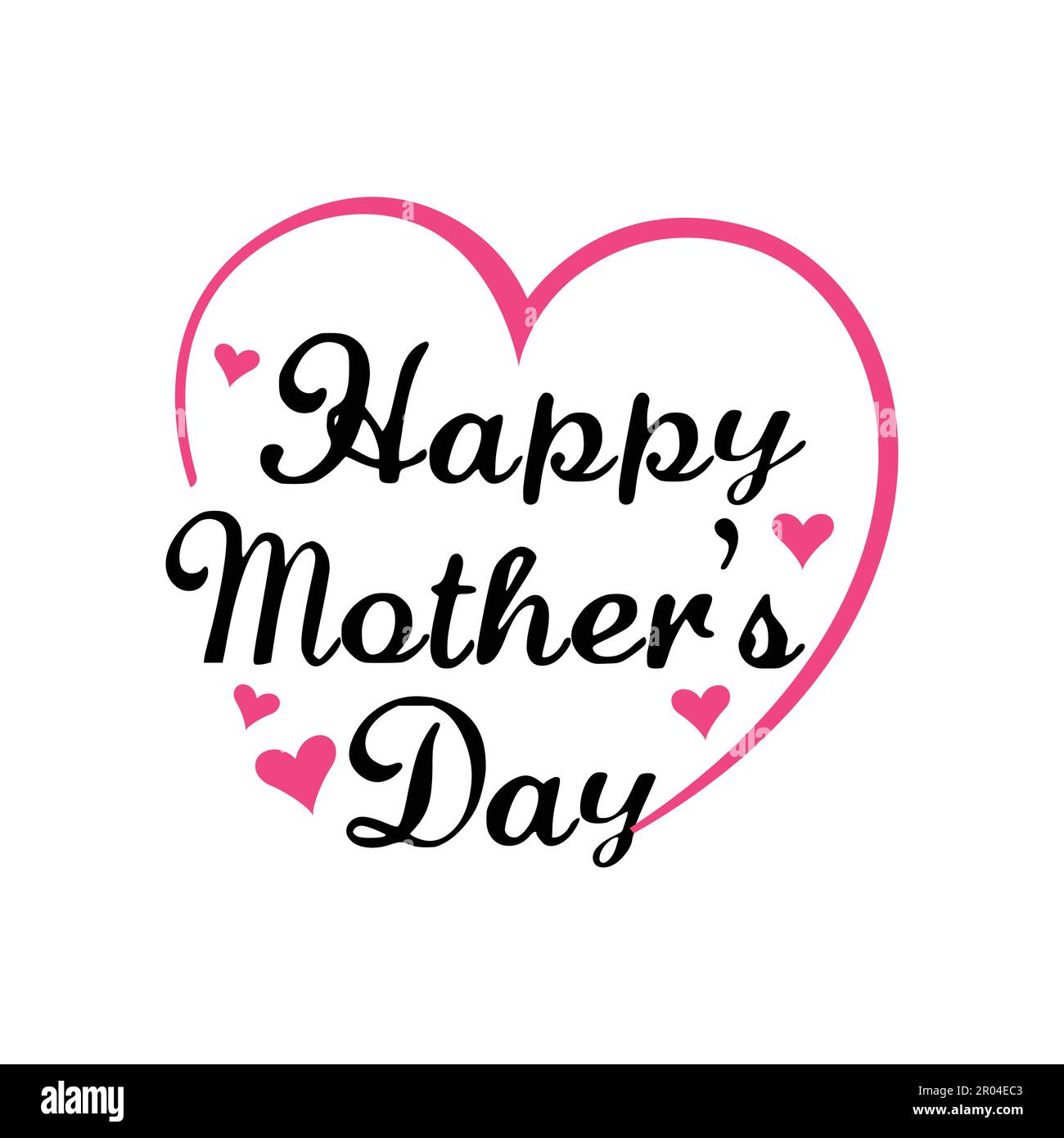 Happy Mothers Day Typography Vector Illustration Happy Mothers Day Modern Calligraphy