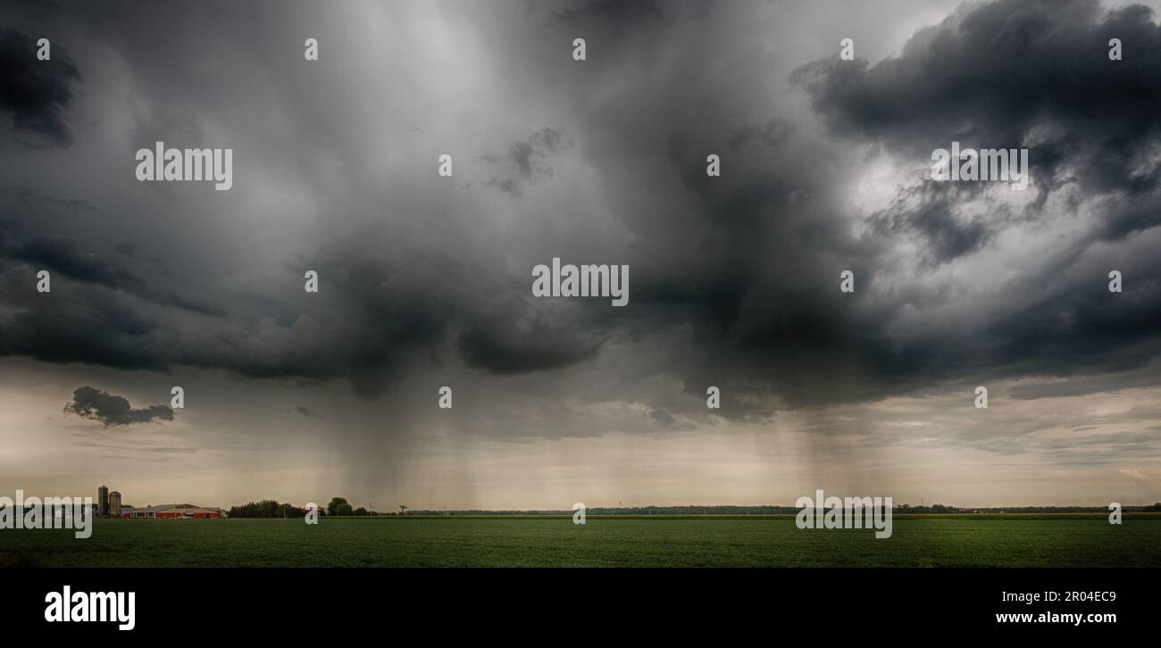 Heavy storm in the Canadian Country, Ontario, Canada Stock Photo - Alamy