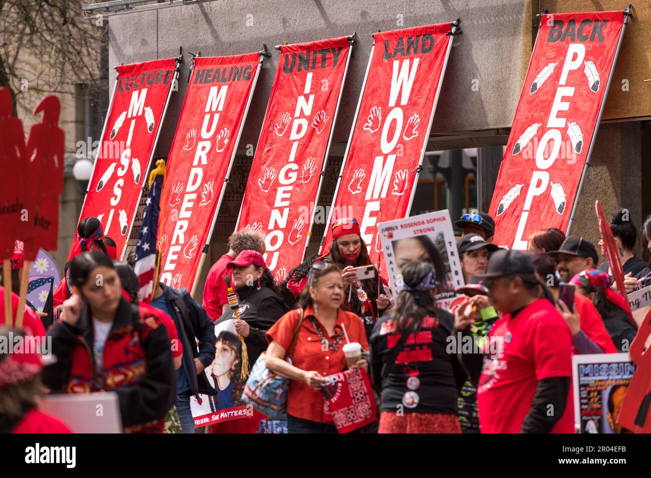 Seattle, USA. 6 May, 2023. The 3rd Annual Rally & March For MMIWP ...