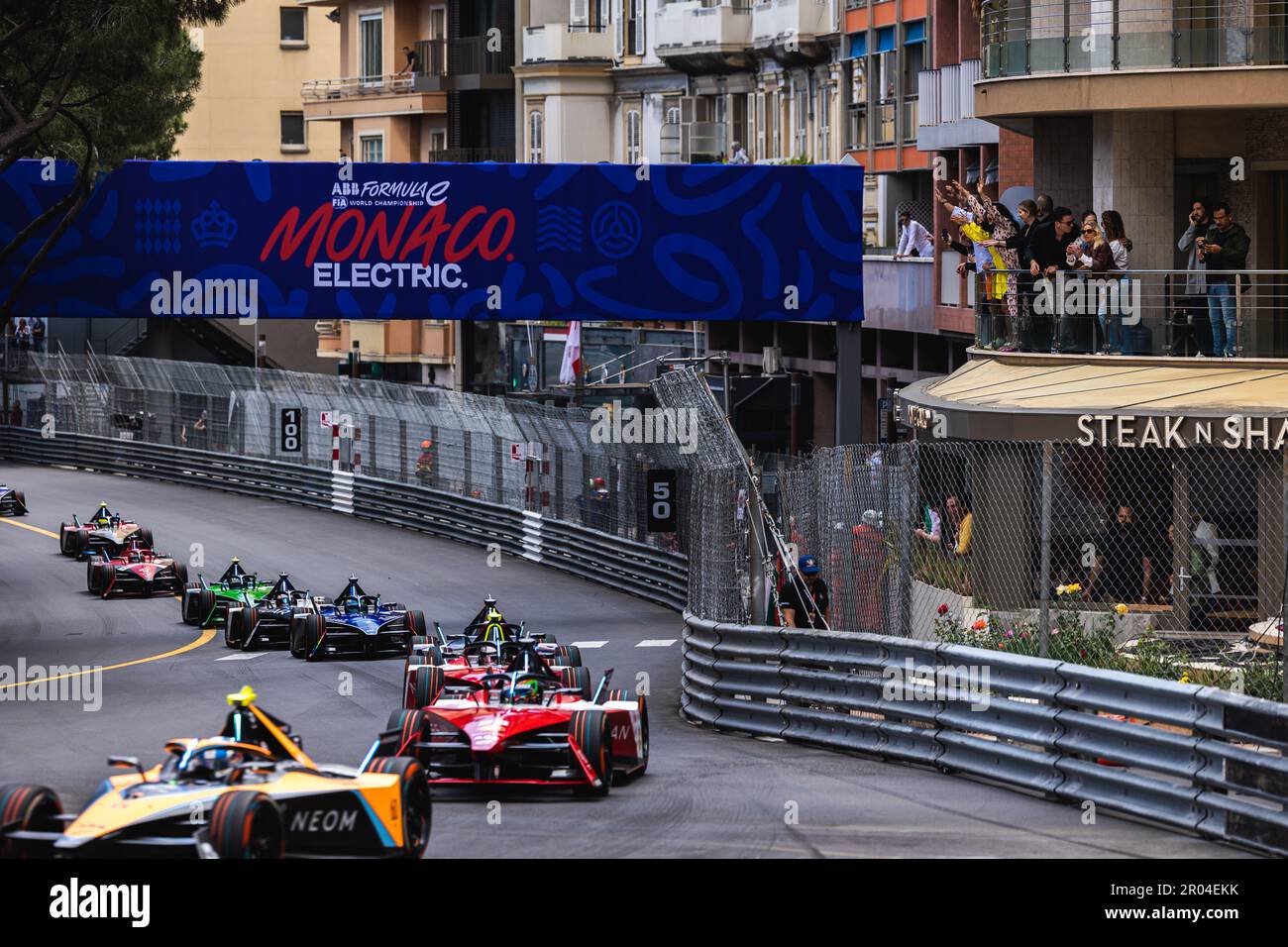 fans, supporters, public, spectators at the 2023 Monaco ePrix, 7th meeting of the 2022-23 ABB ...