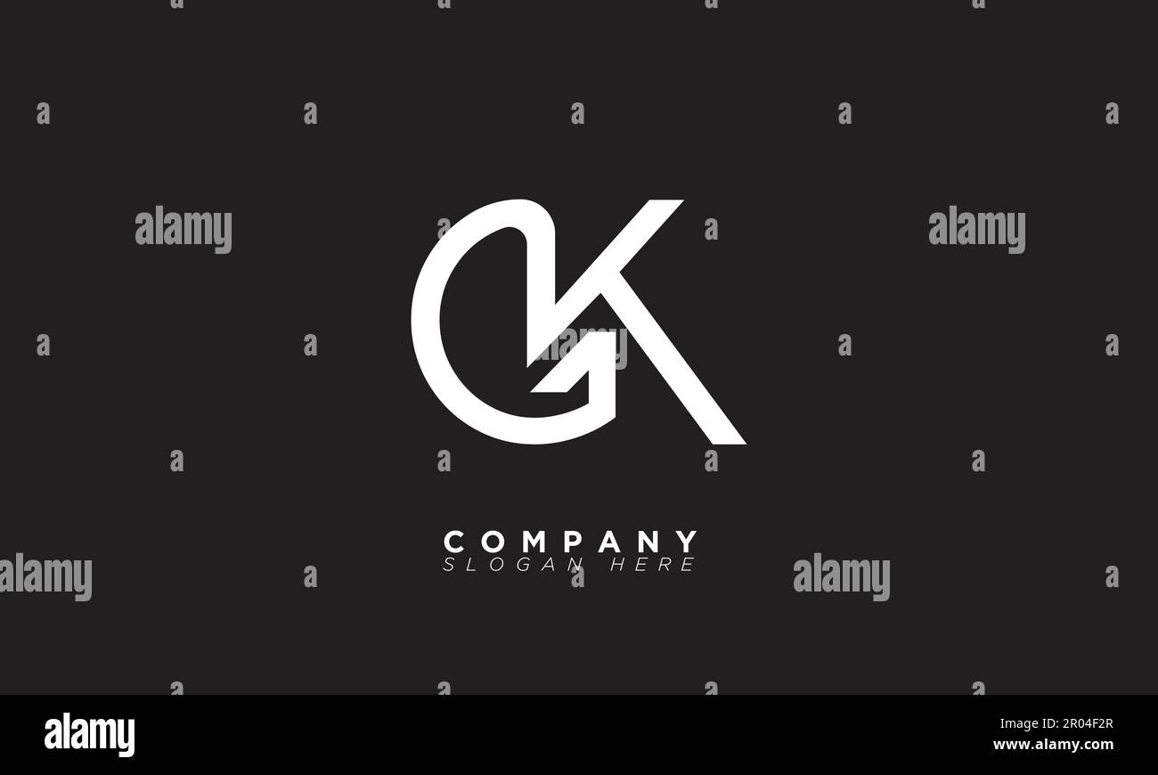 GK Alphabet letters Initials Monogram logo Stock Vector Image & Art - Alamy