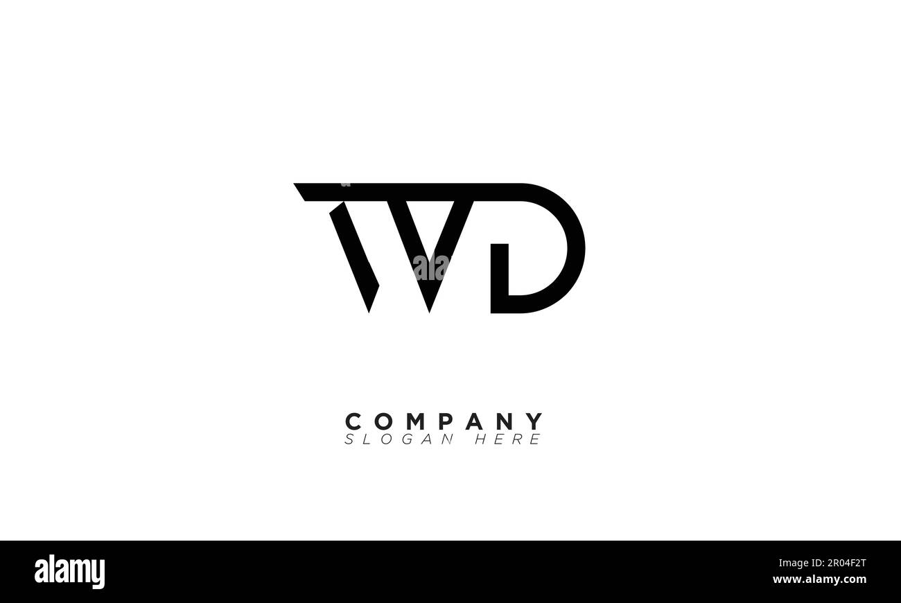 WD Alphabet letters Initials Monogram logo Stock Vector Image & Art - Alamy