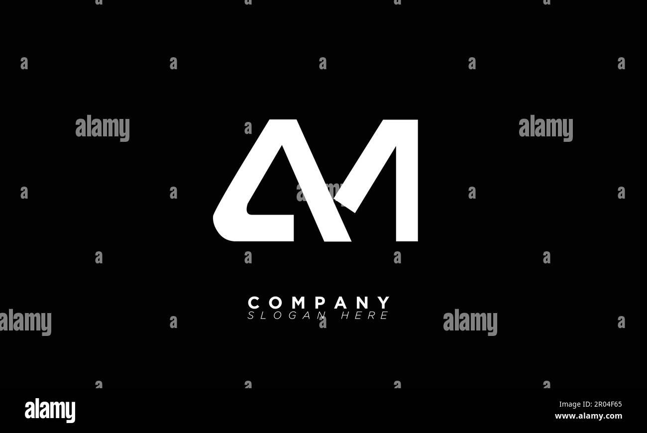 AM Alphabet letters Initials Monogram logo Stock Vector Image & Art - Alamy