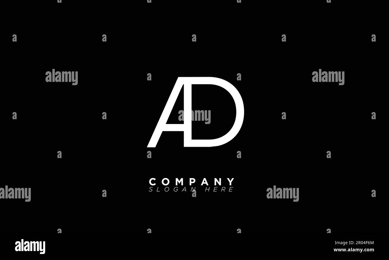 AD Alphabet letters Initials Monogram logo Stock Vector Image & Art - Alamy