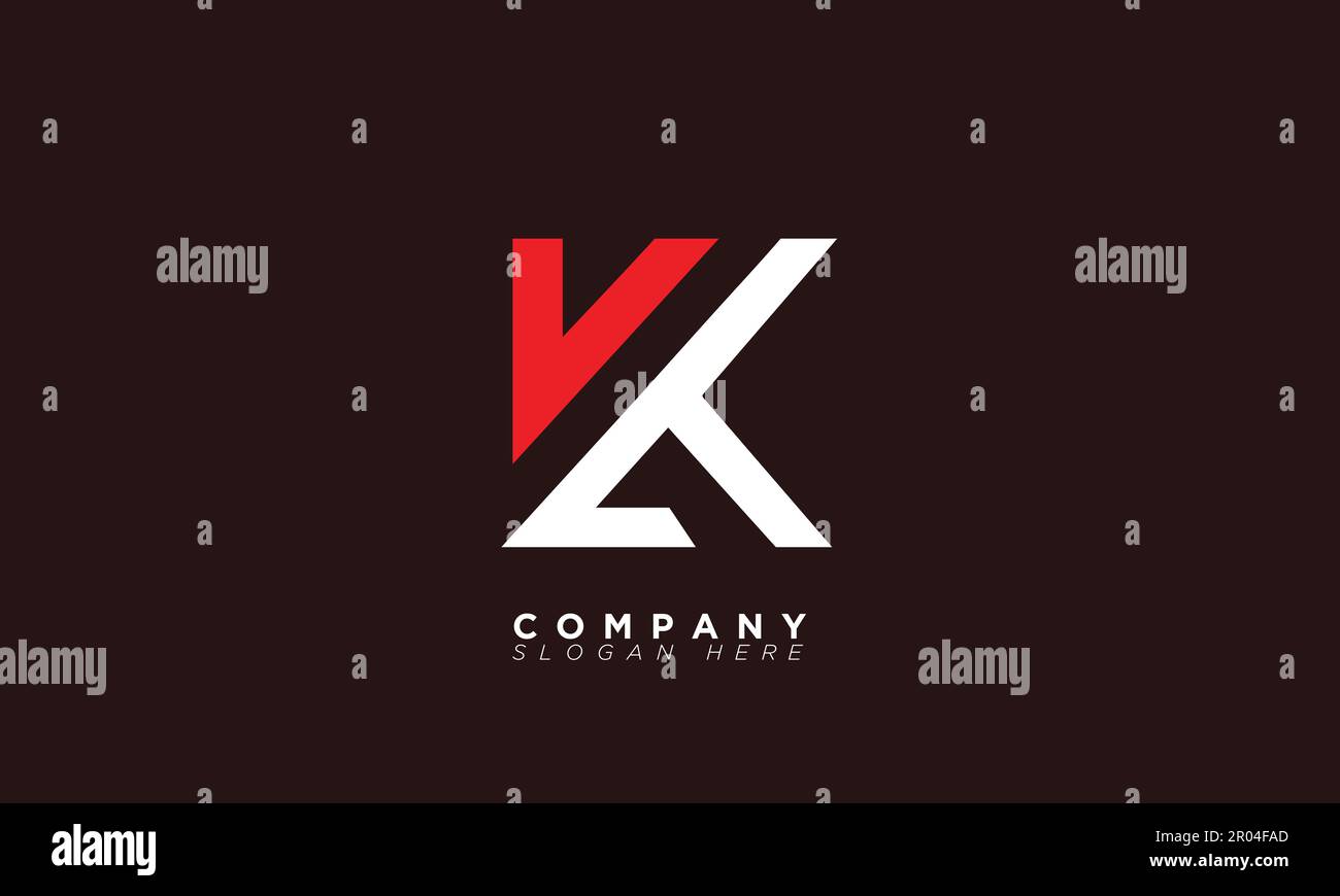 VK Alphabet letters Initials Monogram logo Stock Vector Image & Art - Alamy