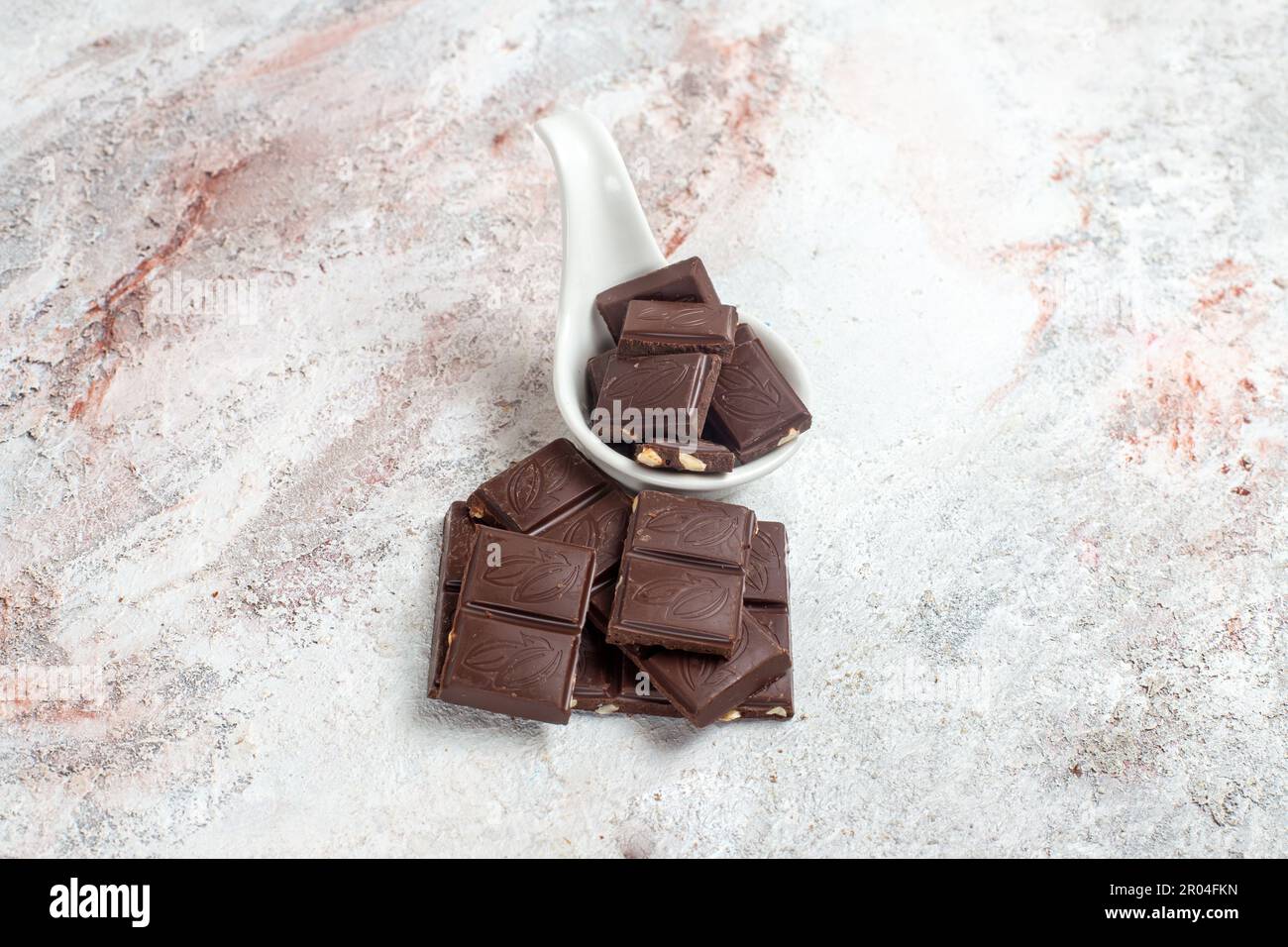 front view chocolate bars on white background chocolate tea drink ...