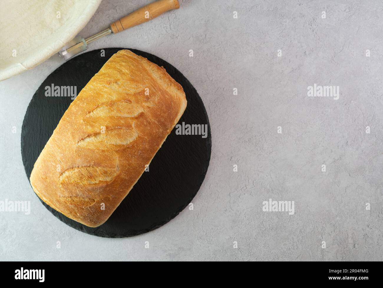 Savour the taste of freshly baked bread with this artisanal white ...